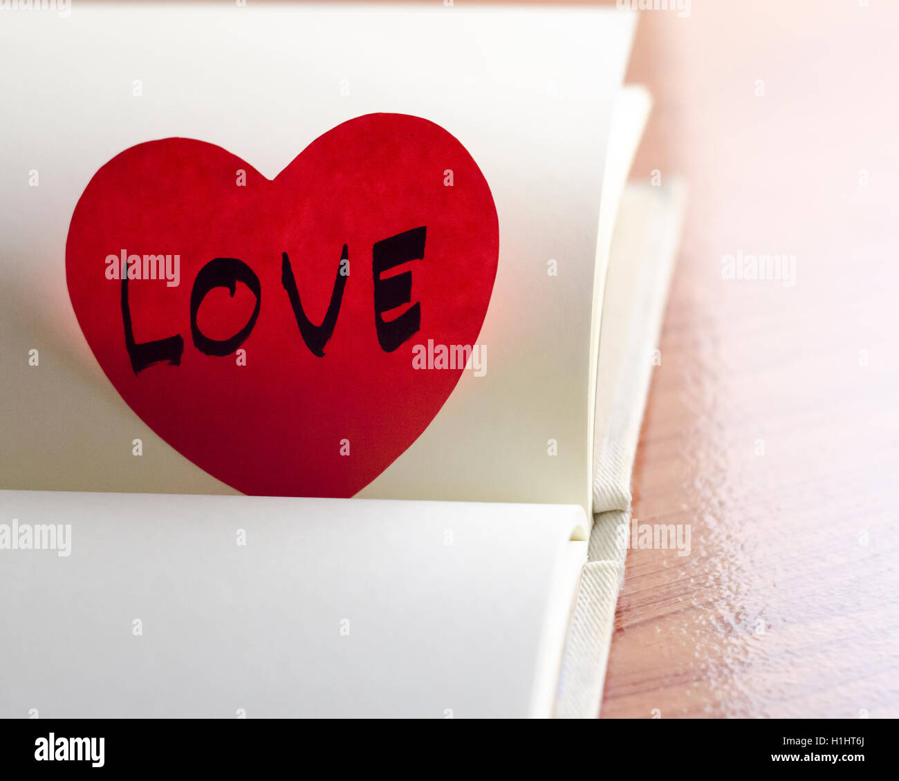 diary of love Stock Photo - Alamy