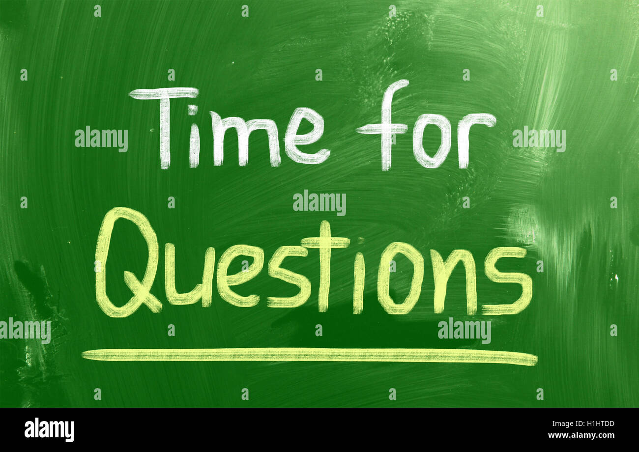 Time For Questions Concept Stock Photo - Alamy