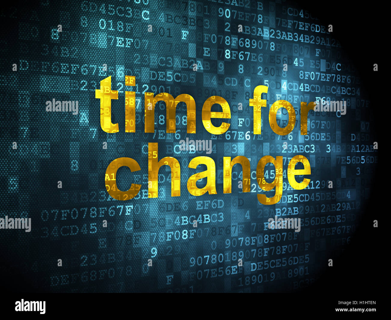 Time concept: Time for Change on digital background Stock Photo - Alamy