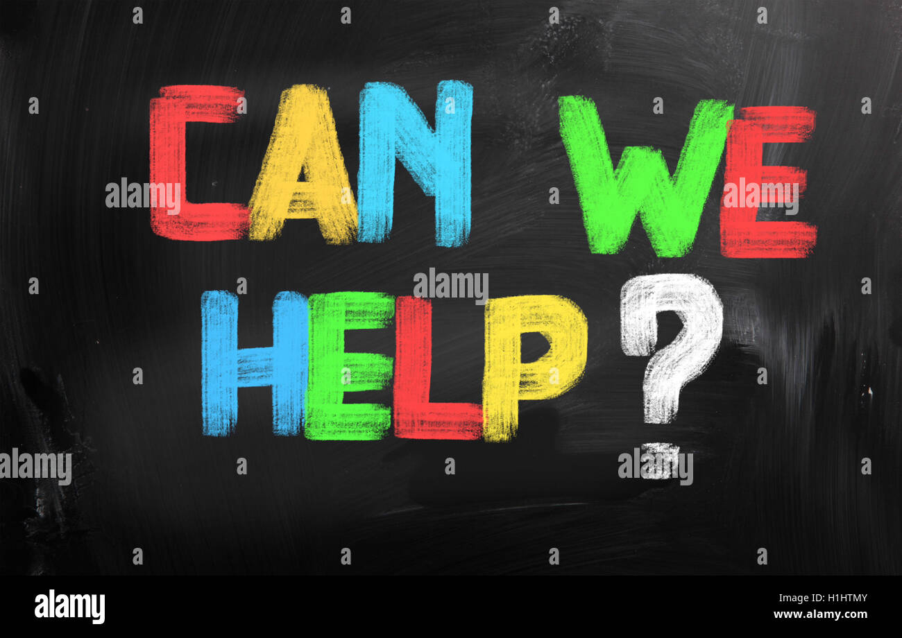 Can We Help Concept Stock Photo - Alamy