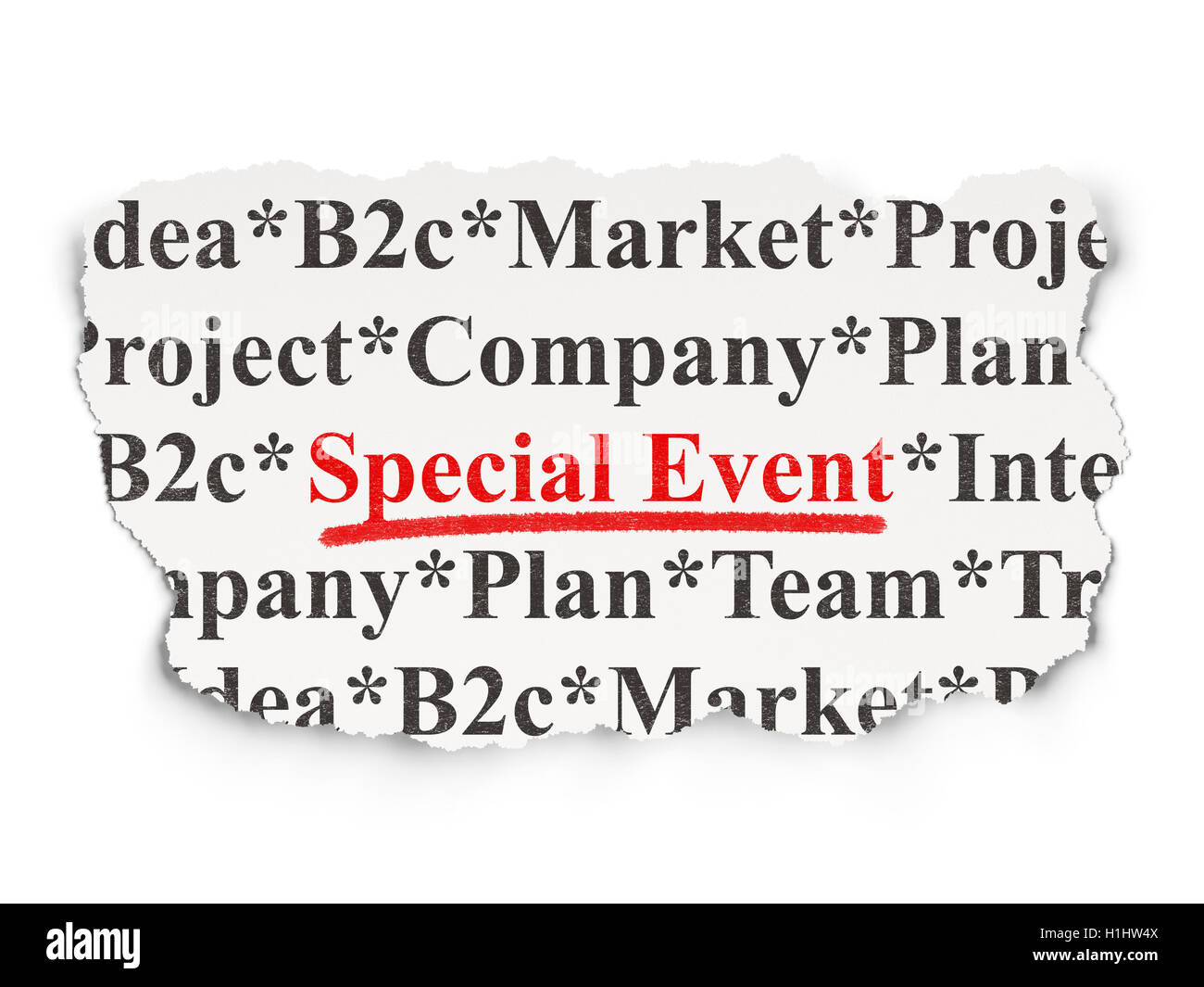 Business concept: Special Event on Paper background Stock Photo - Alamy