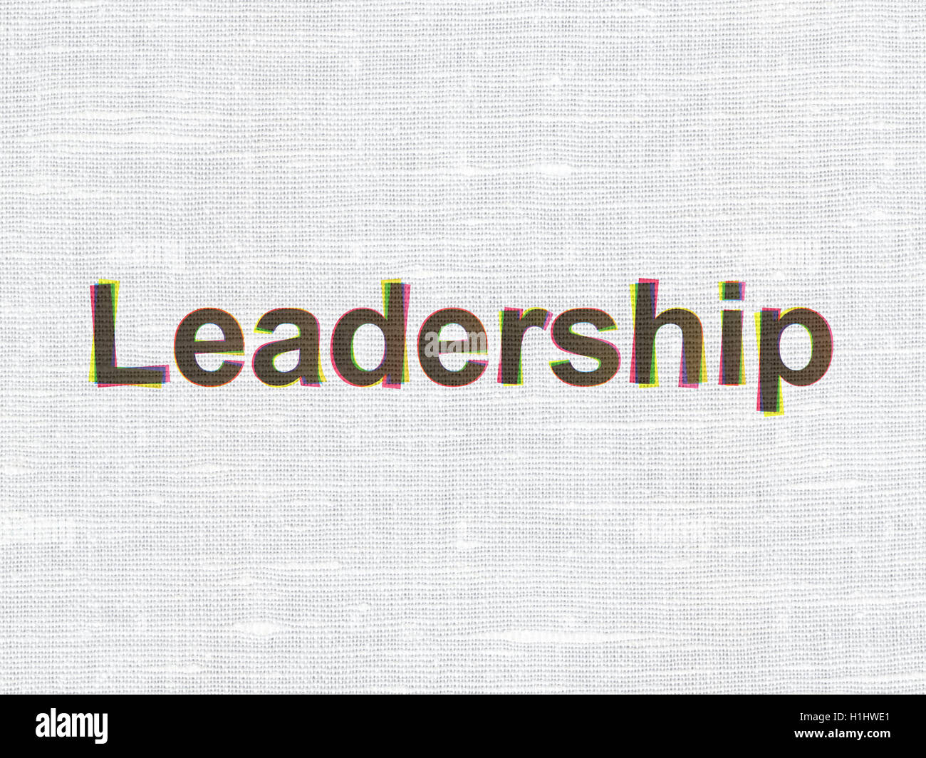 Business concept: Leadership on fabric texture background Stock Photo ...