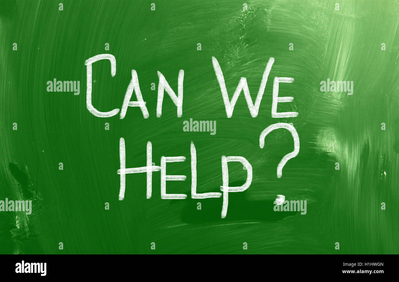 Can We Help Concept Stock Photo - Alamy
