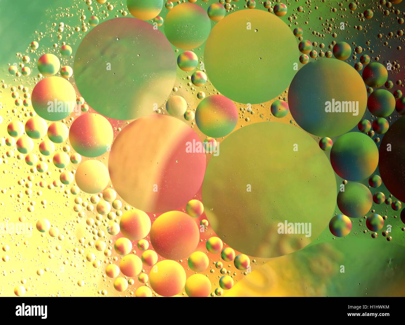 Oil on Water Pattern Stock Photo - Alamy