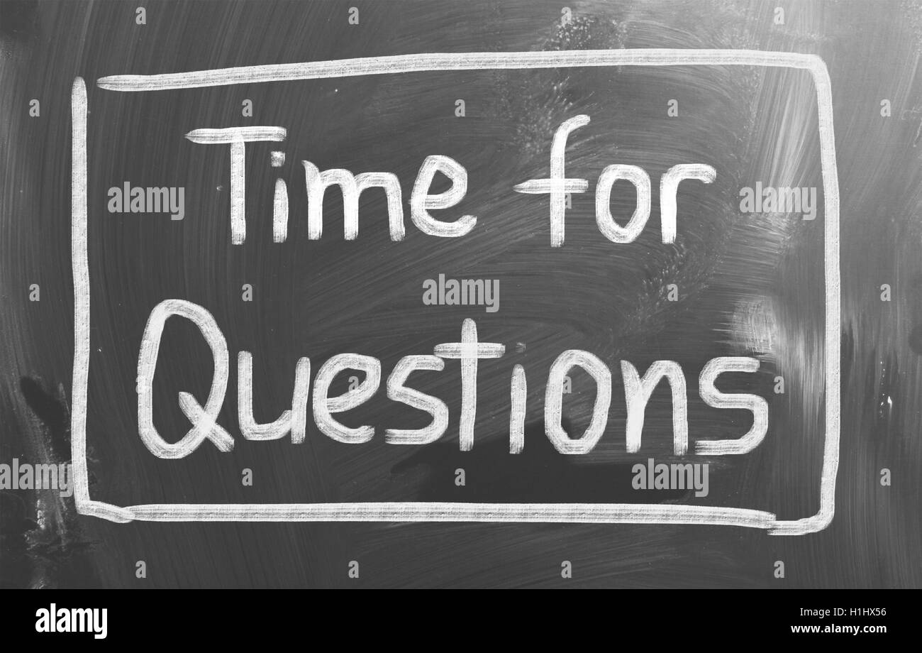Time For Questions Concept Stock Photo - Alamy