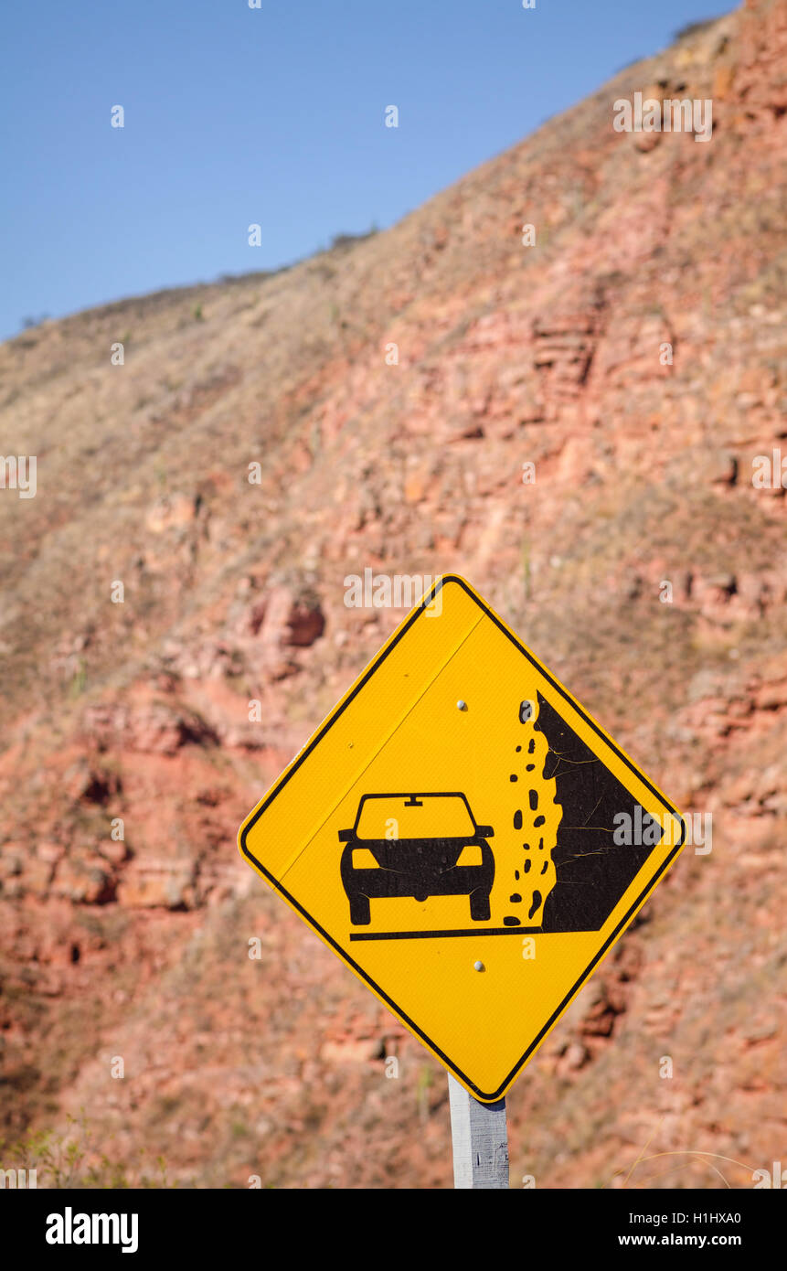 Landslide Warning Sign Risk Of Landslide Caution Warning Symbol Design