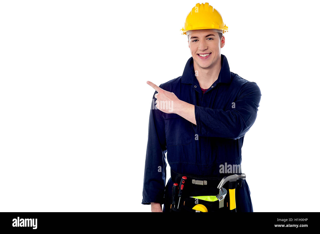 Builder man worker toolkit hi-res stock photography and images - Alamy