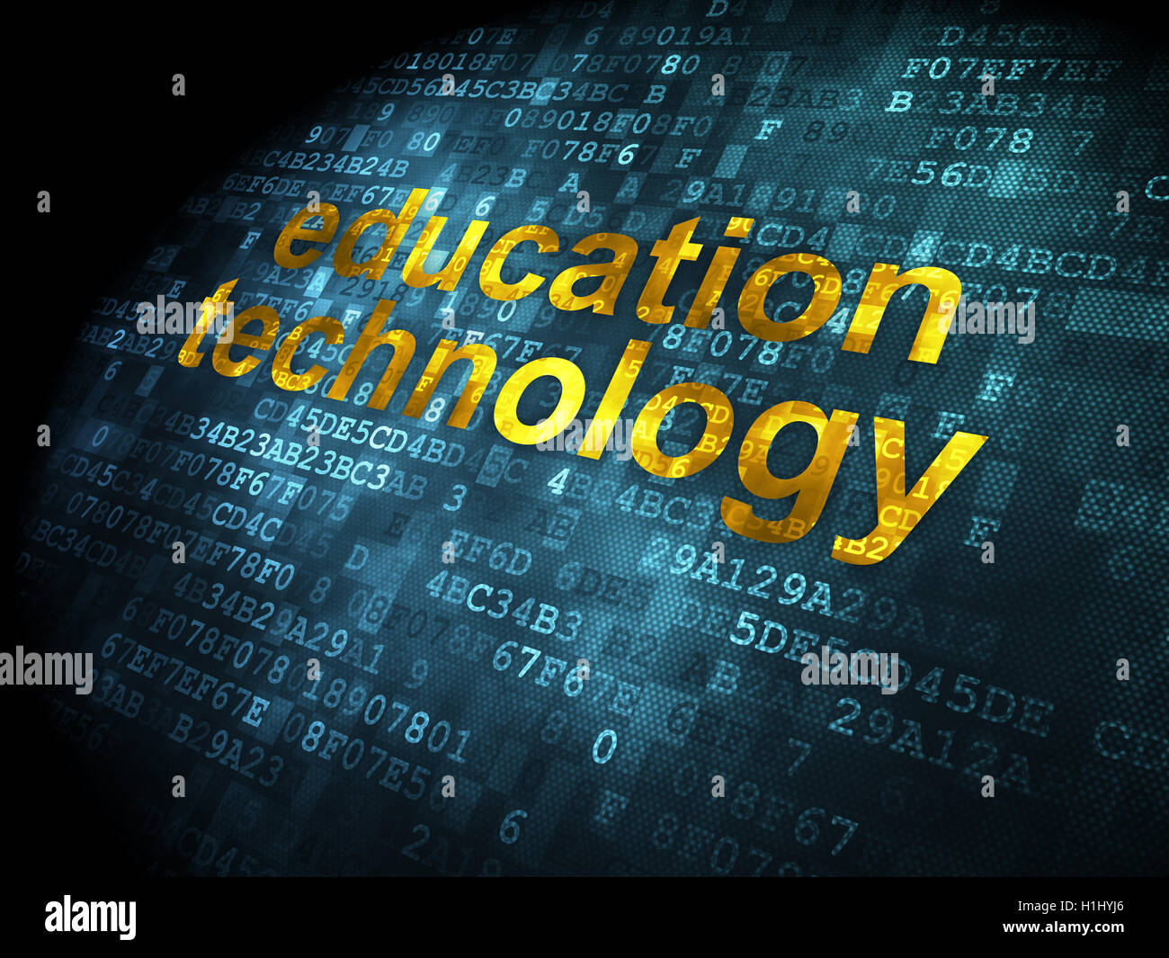 Education concept: Education Technology on digital background Stock ...