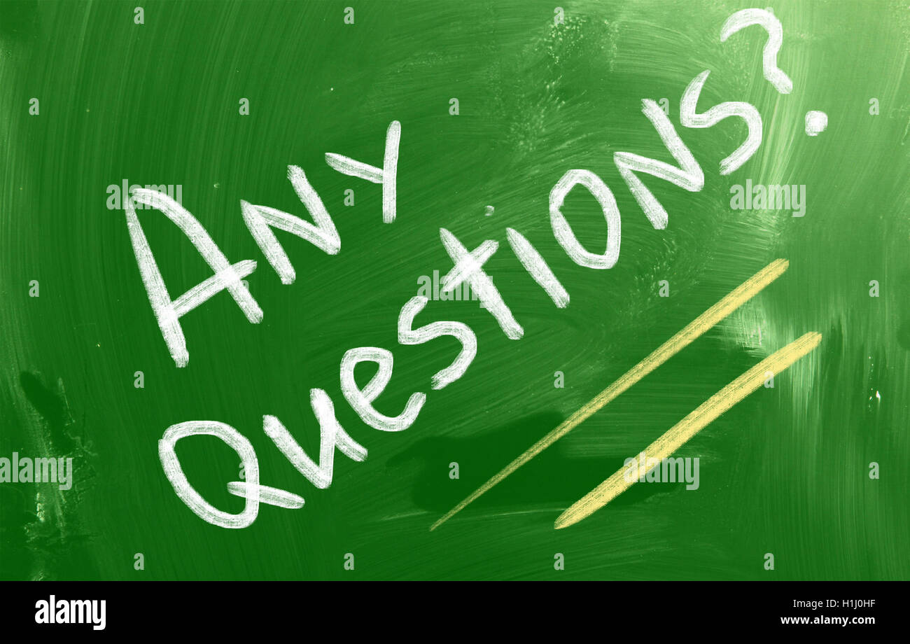 Any Questions Concept Stock Photo - Alamy