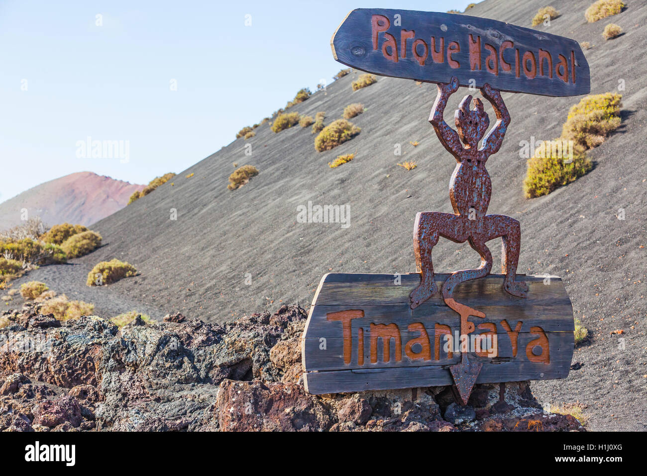 Canary Islands Lanzarote Devil Symbol High Resolution Stock Photography ...
