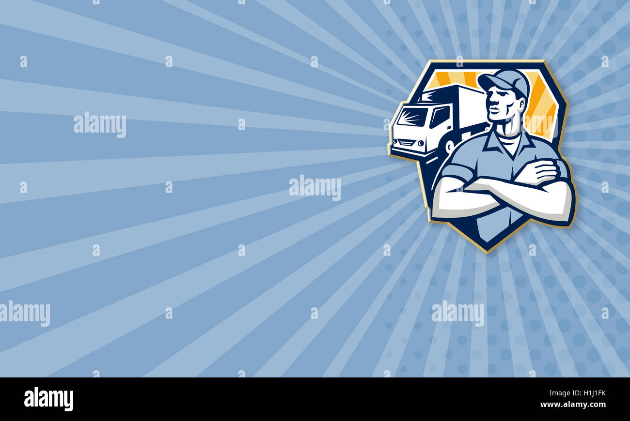 Removal Man Retro Stock Photo - Alamy