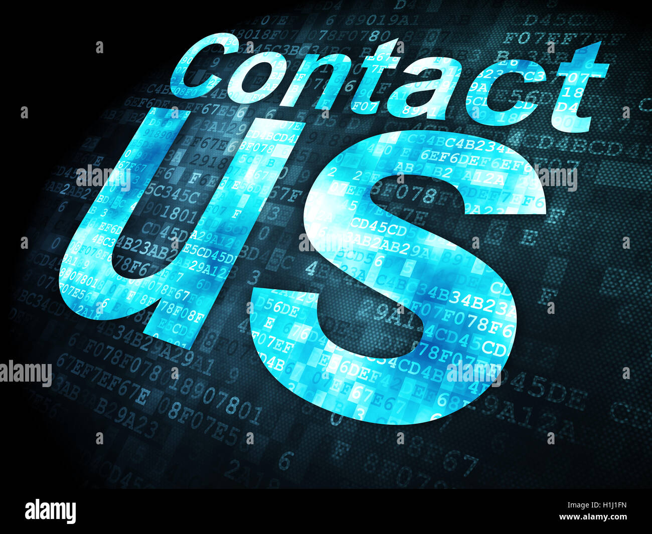 Advertising concept: Contact Us on digital background Stock Photo - Alamy