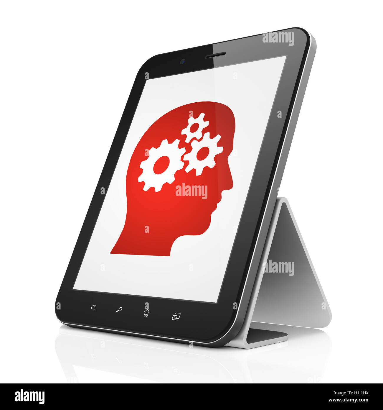 Information concept head on Cut Out Stock Images & Pictures - Alamy