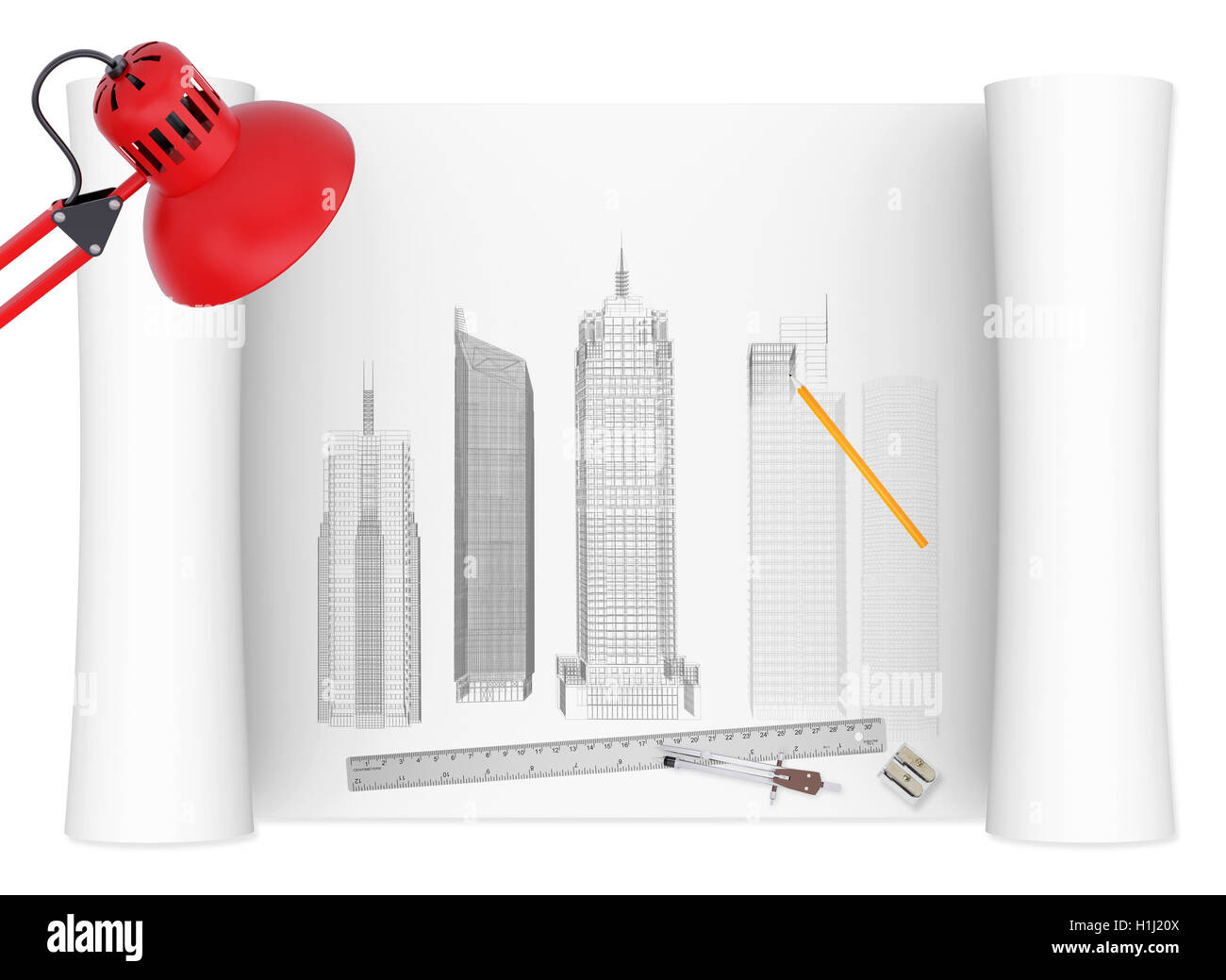 Building information architect Cut Out Stock Images & Pictures - Alamy