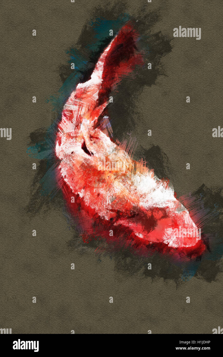 Huge koi fish in turbid waters Stock Photo - Alamy