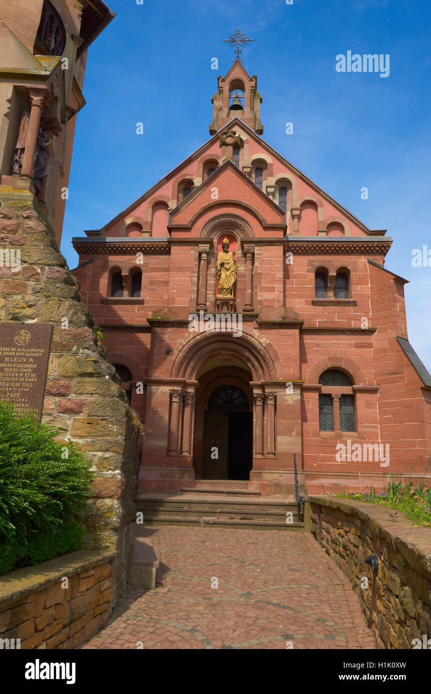 Eguisheim, Place du Chateau, St. Leo Capel, Castle, Alsace Wine Route ...