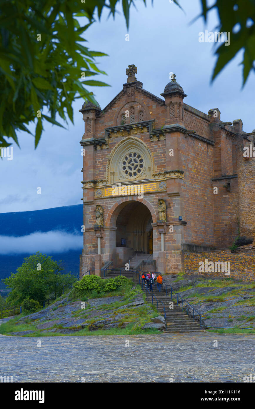 Castle of Javier, Javier, Way of St. James, Navarre, Spain Stock Photo ...