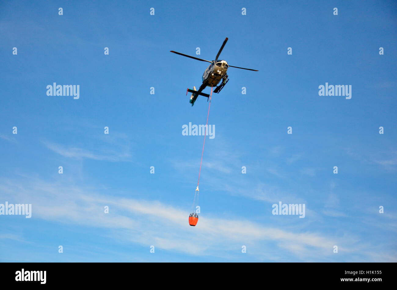aerial firefighting, police helicopter Stock Photo - Alamy