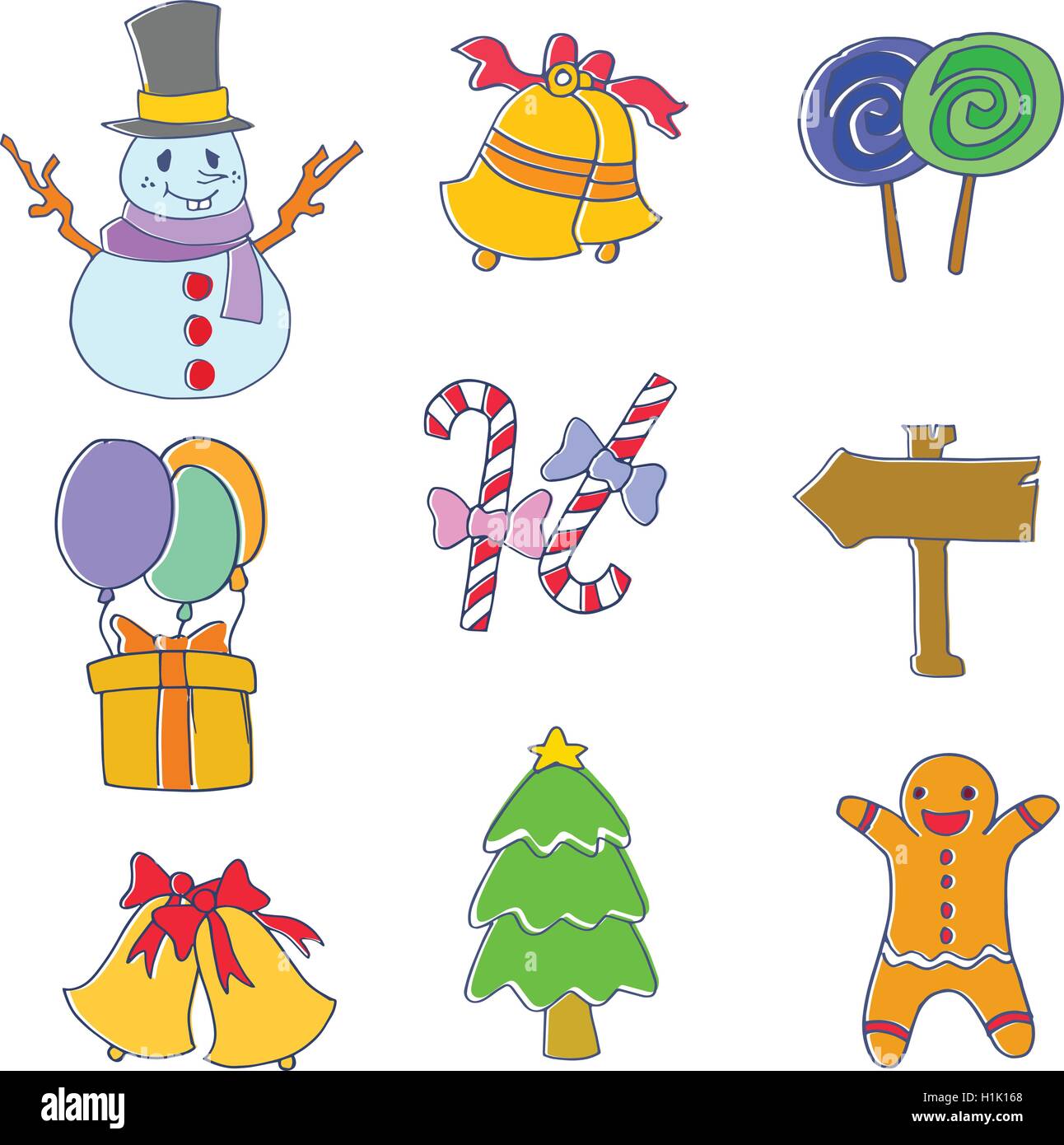 Doodle of christmas object set Stock Vector Image & Art - Alamy