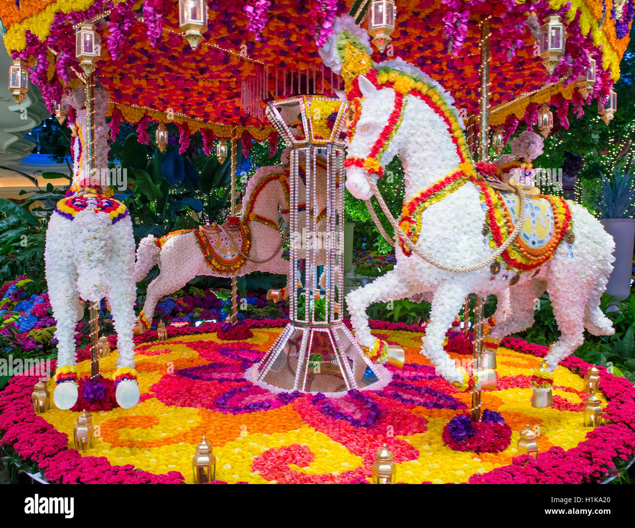 Flowers Installation Wynn Hotel Casino High Resolution Stock ...