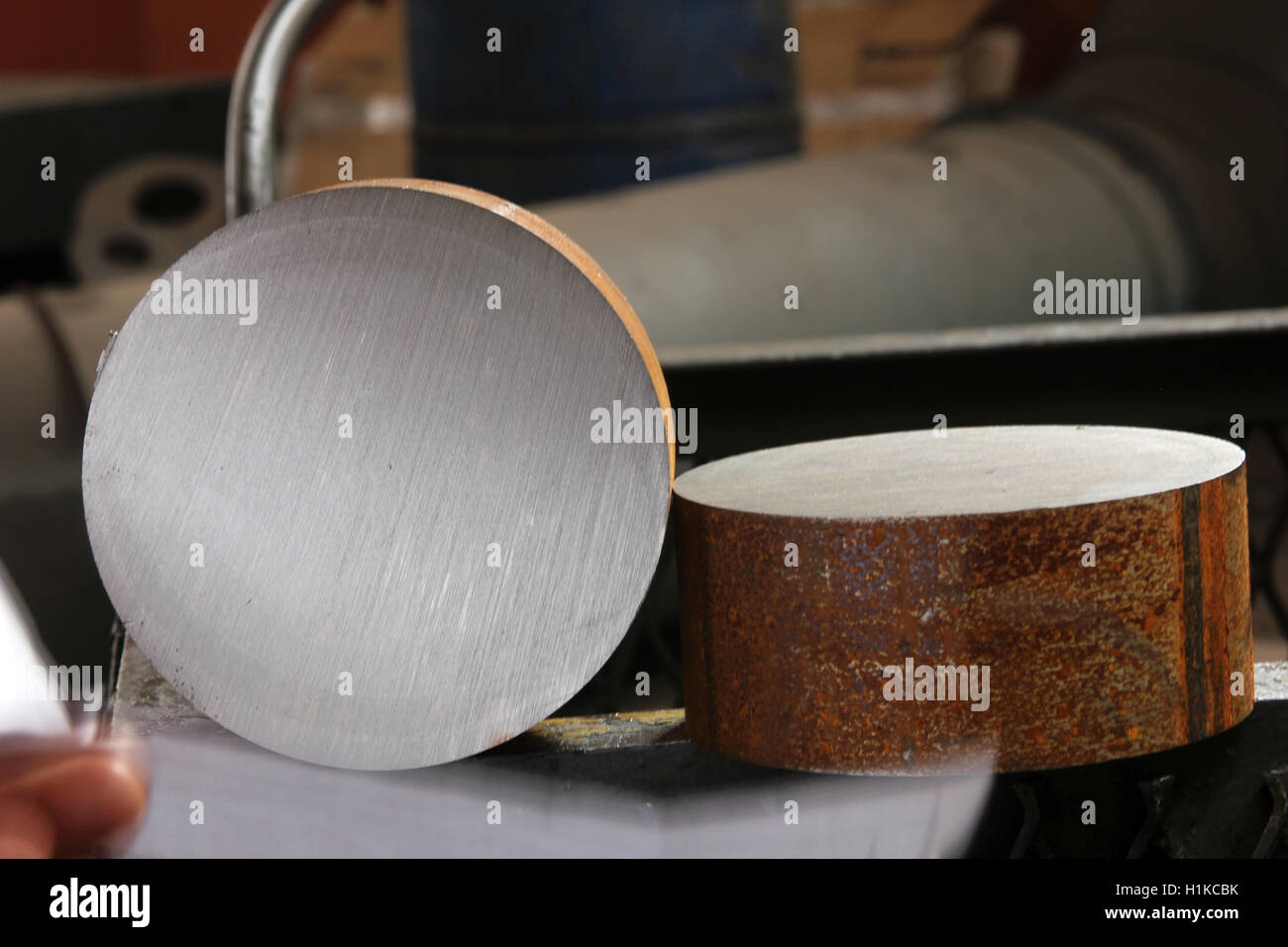 Solid aluminum tubes Stock Photo - Alamy