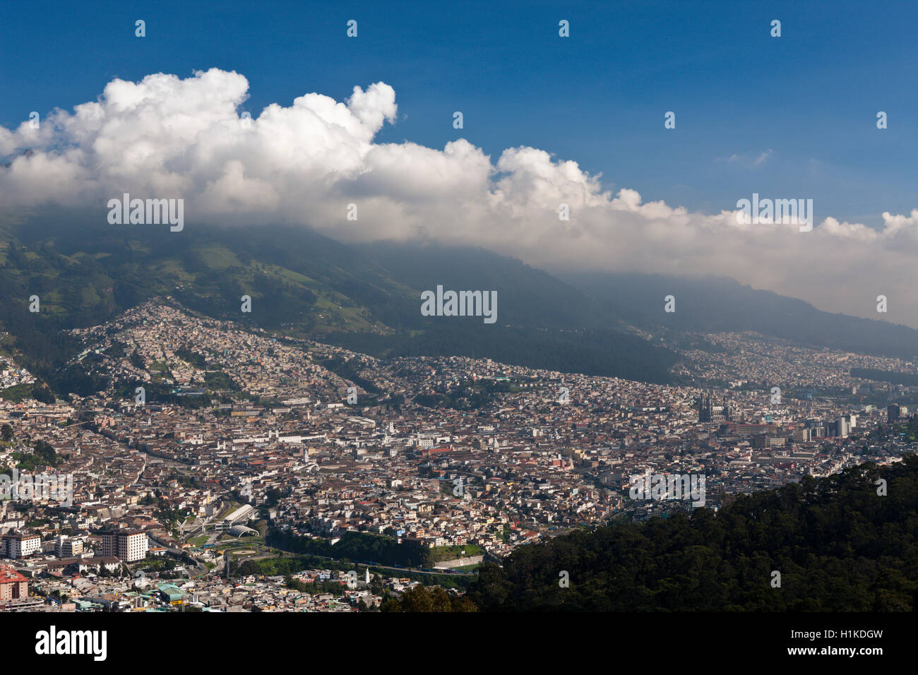 Aerial View of Capital Quito, Ecuador Stock Photo - Alamy