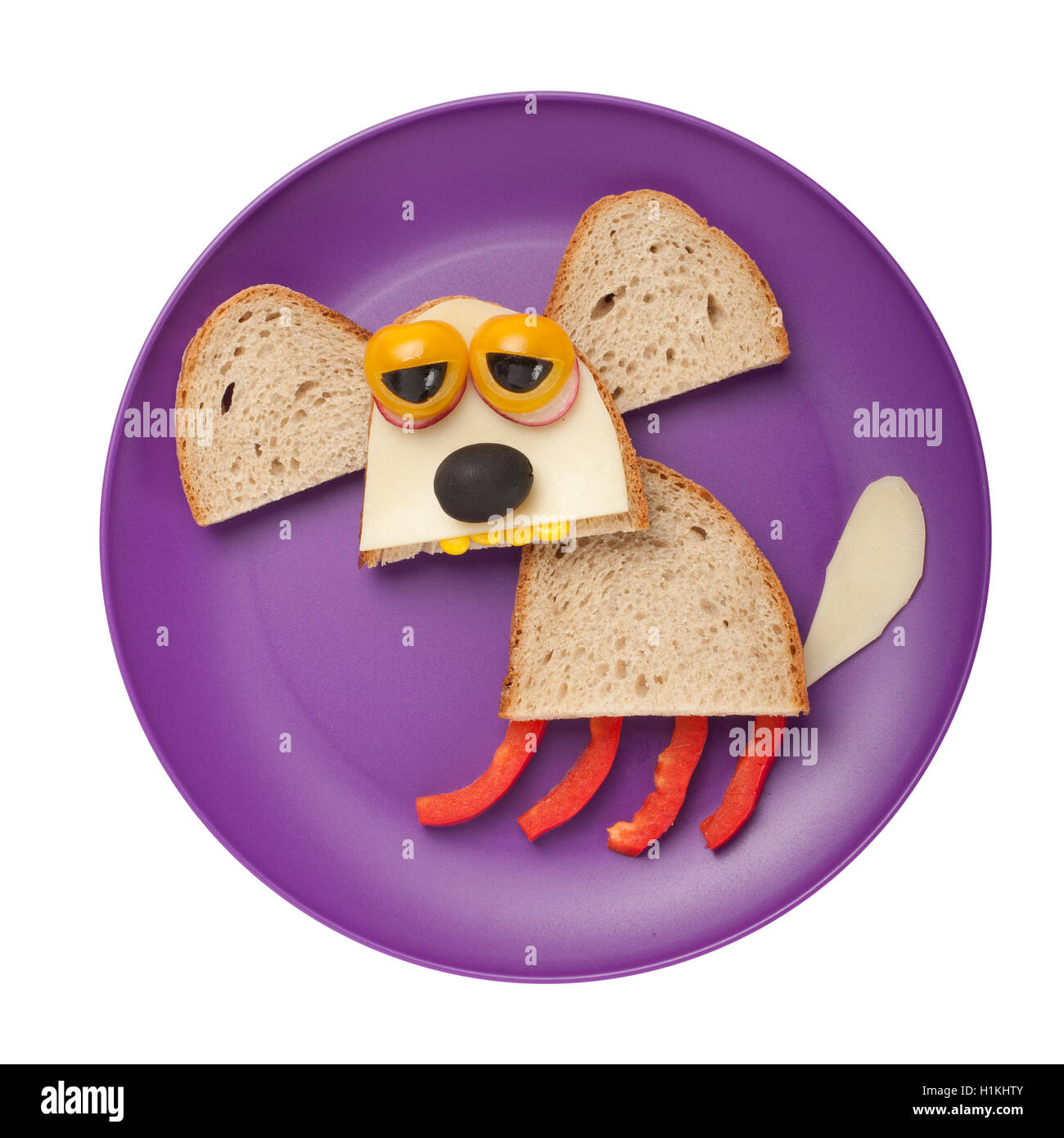 Radish on bread Cut Out Stock Images & Pictures - Alamy