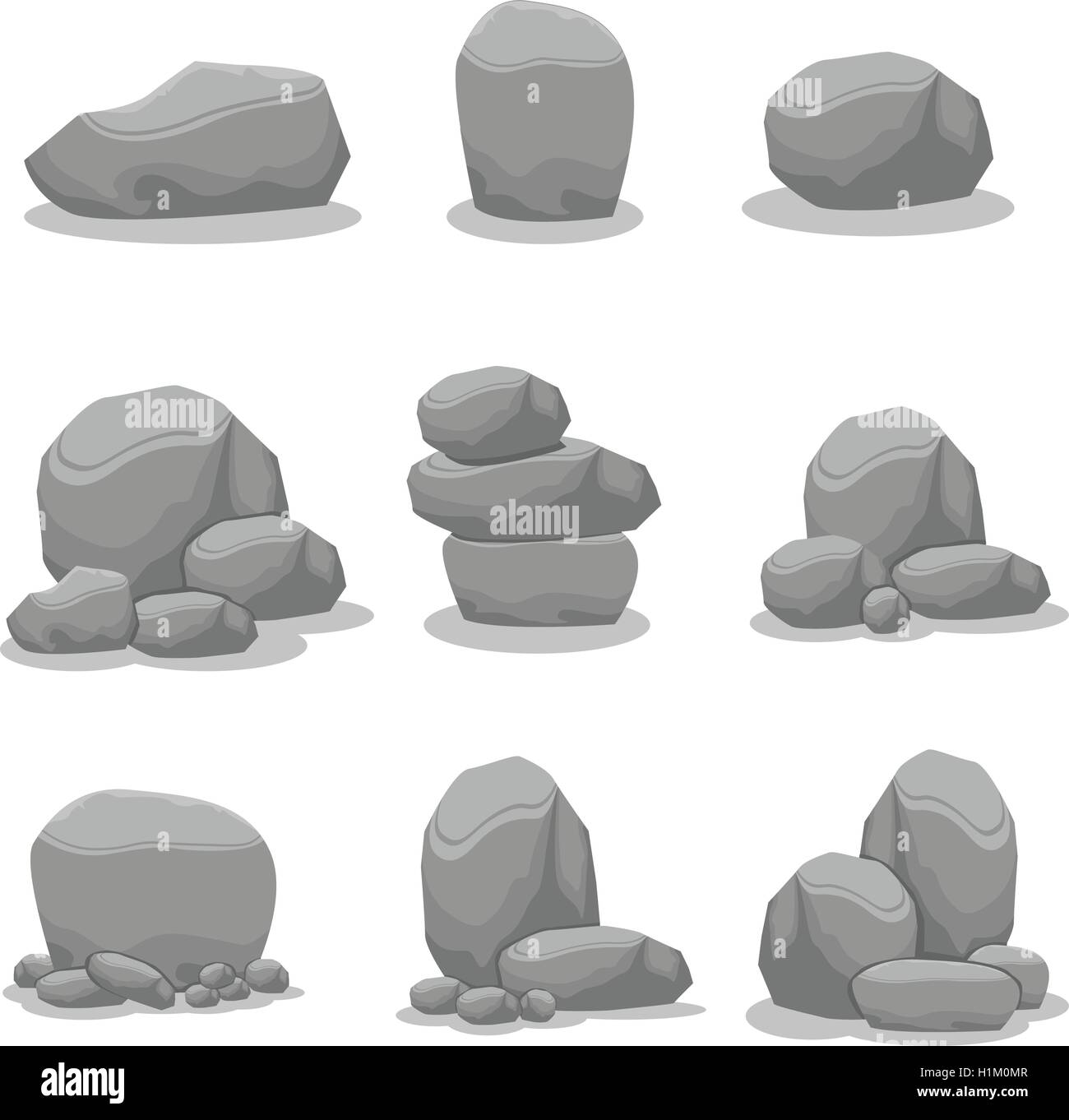 Rock element vector art illustration Stock Vector Image & Art - Alamy