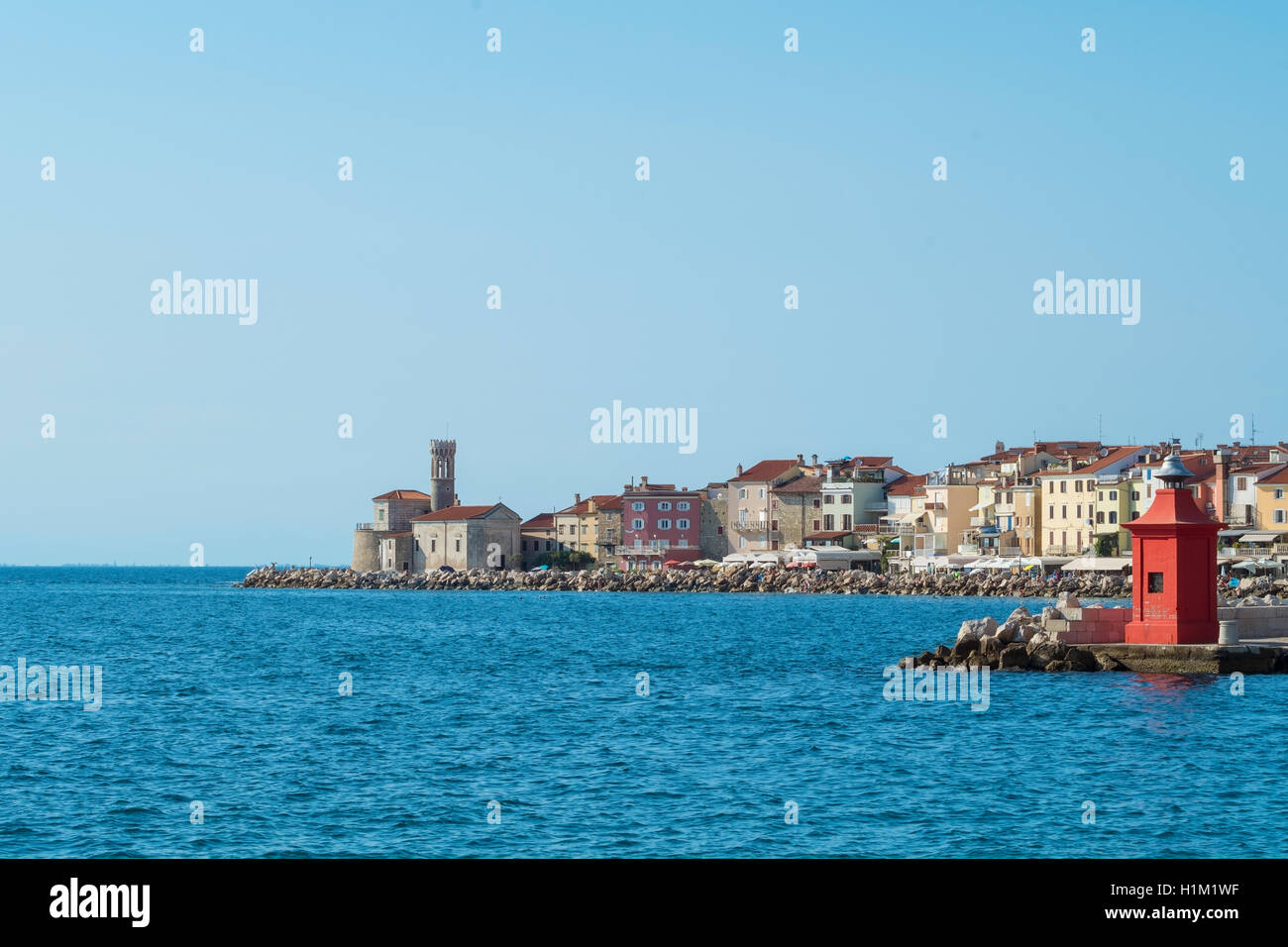 Piran beach hi-res stock photography and images - Alamy