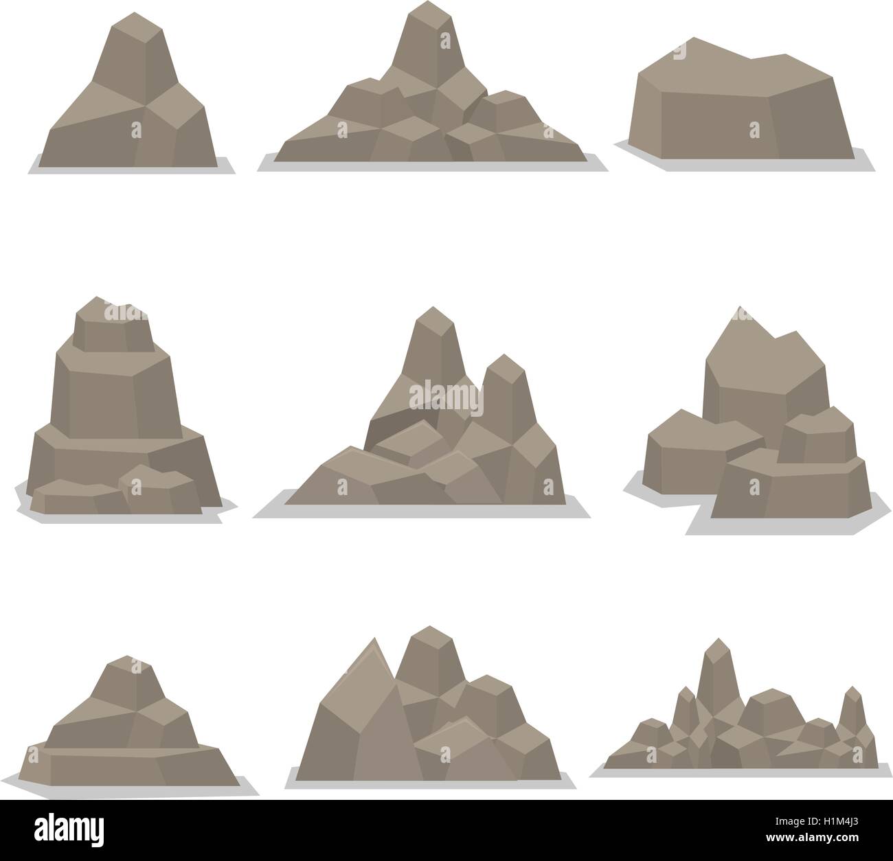 Flat stones vector art illustration Stock Vector Image & Art - Alamy