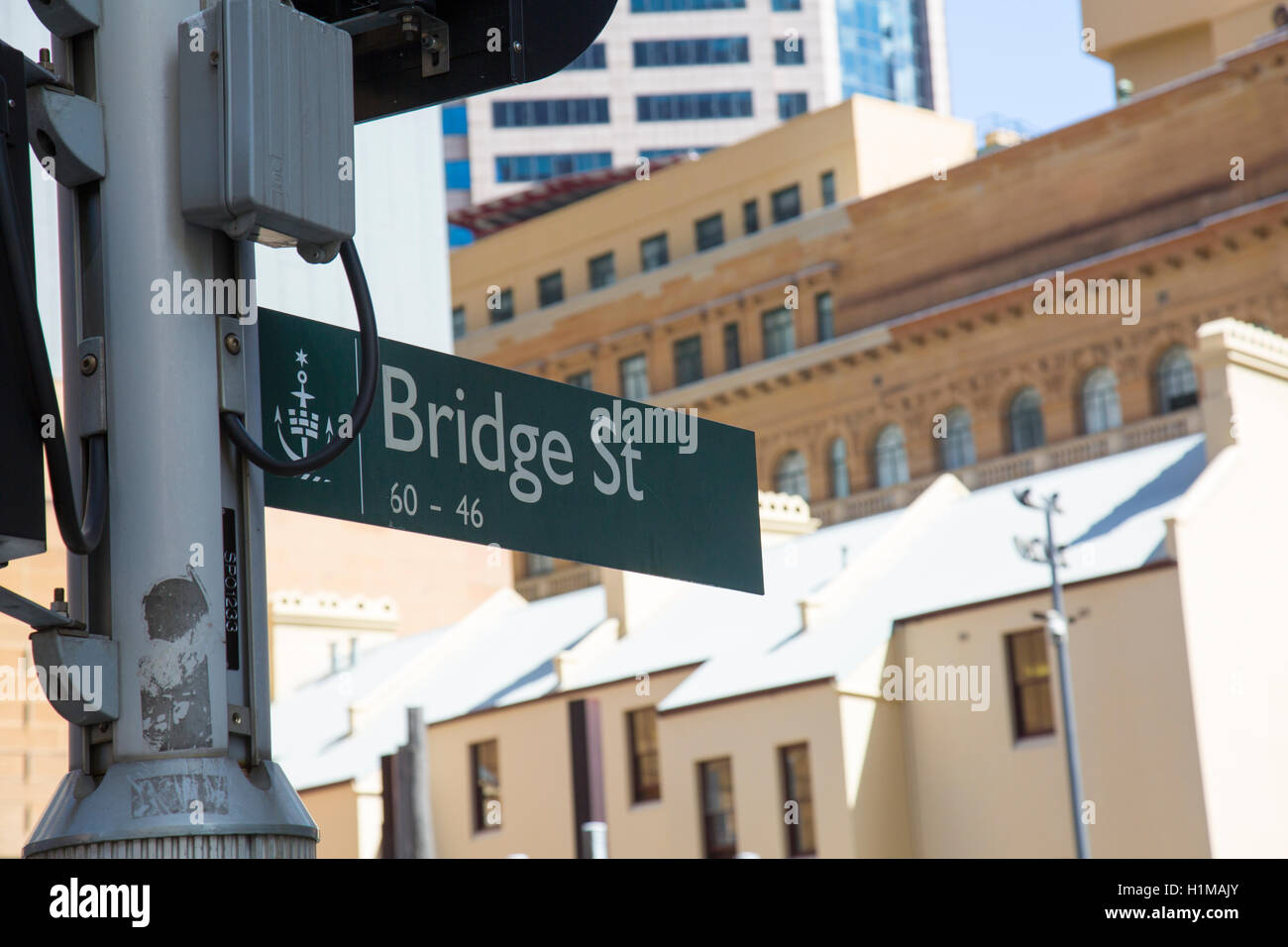 Sign bridge street in city hi-res stock photography and images - Alamy
