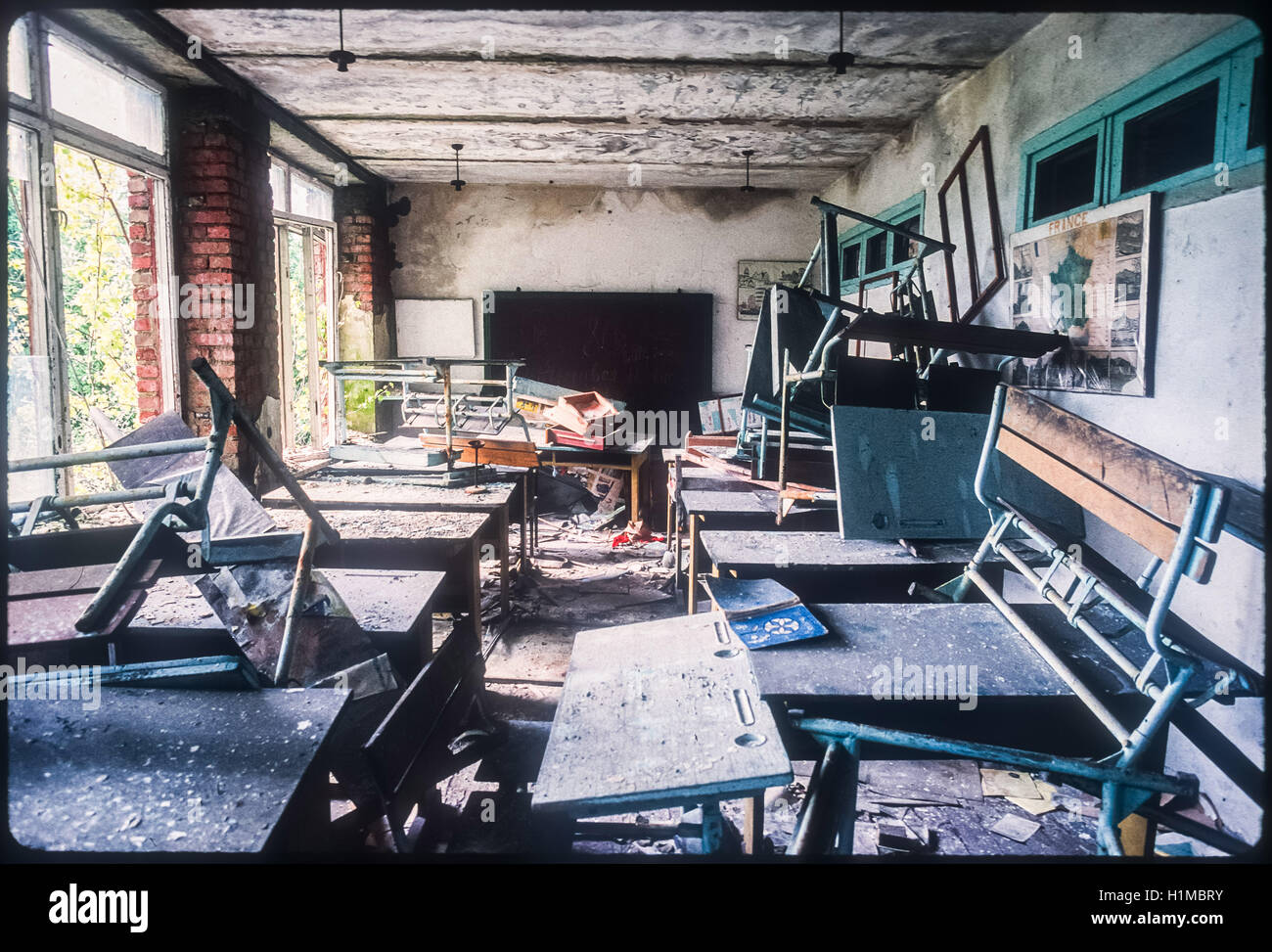 School evacuated from contaminated village and Varovitchi after the ...