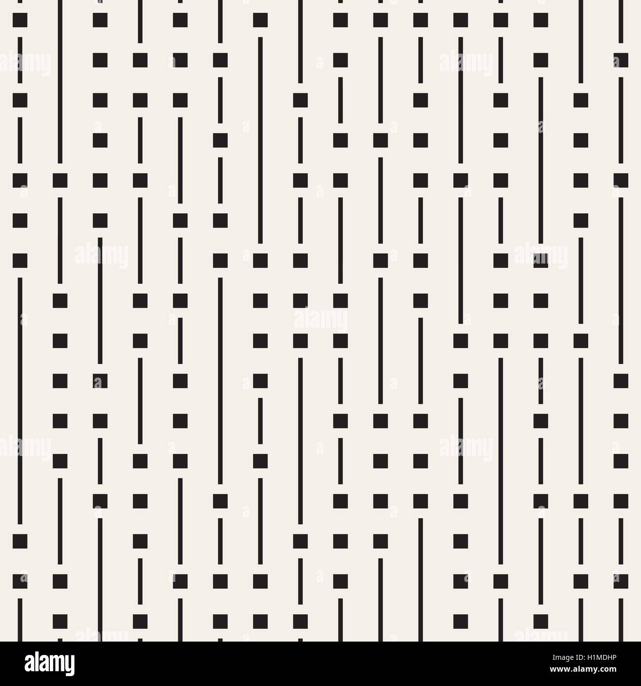 Vector Seamless Black And White Irregular Vertical Lines Pattern Stock ...