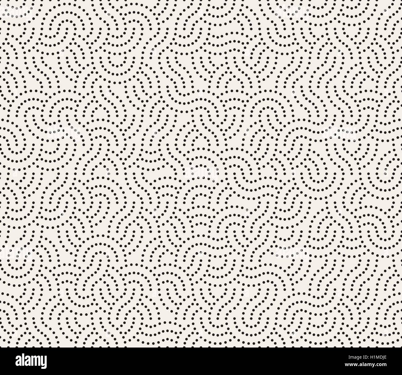 Vector Seamless Black And White Jumble Circles Subtle Perforation ...