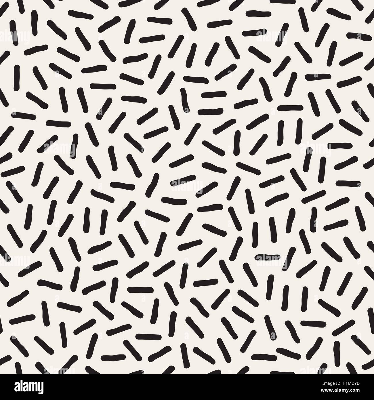 Vector Seamless Black And White Jumble Lines Pattern Stock Vector Image ...