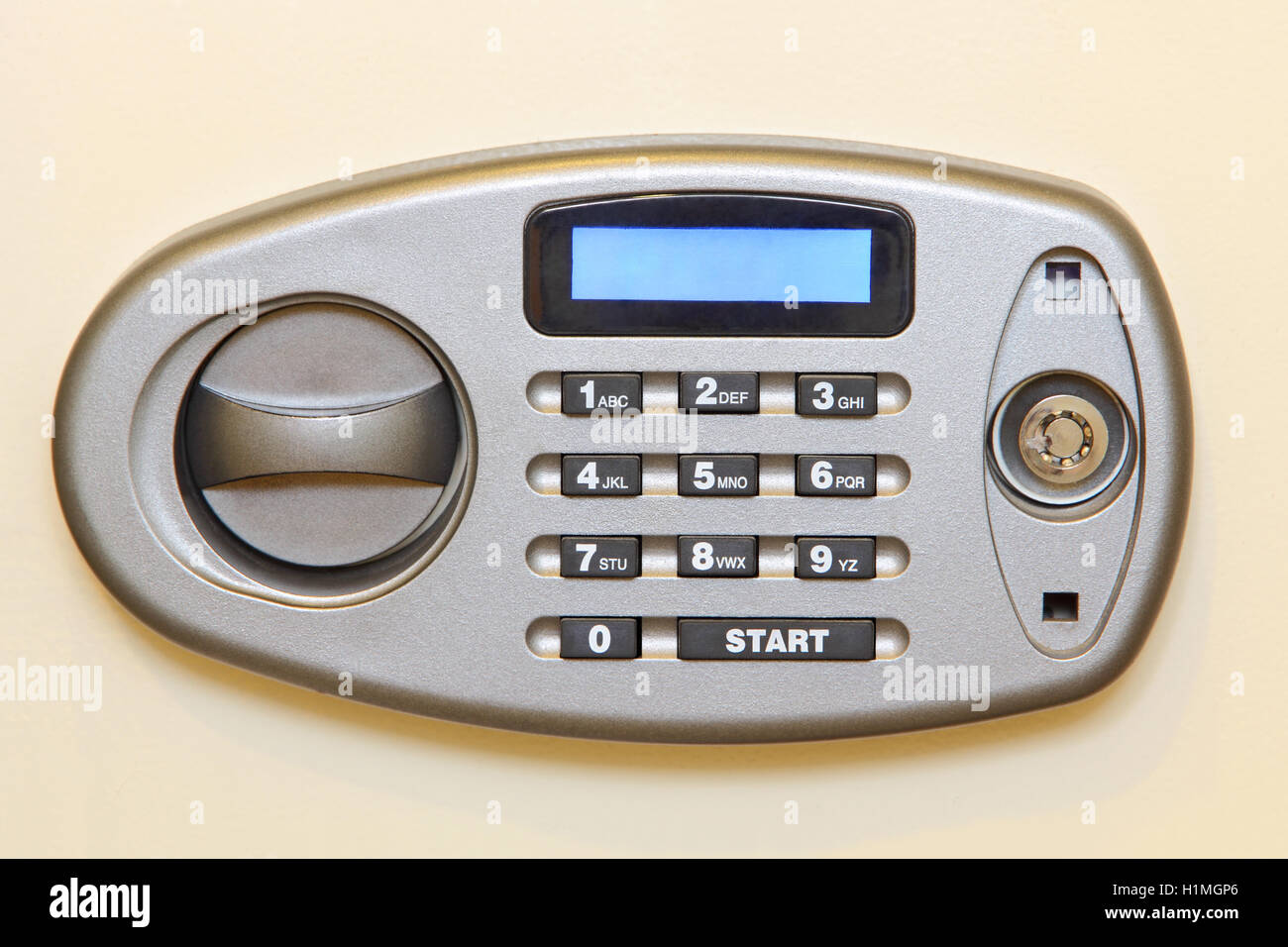 Control panel of electronic home safe.Closeup Stock Photo - Alamy