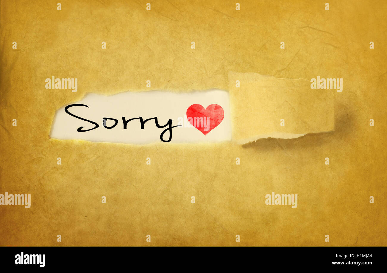 I'm sorry hi-res stock photography and images - Alamy