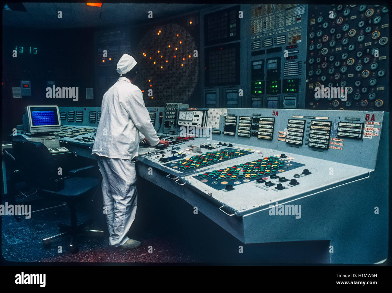 Nuclear power station control room hi-res stock photography and images - Alamy