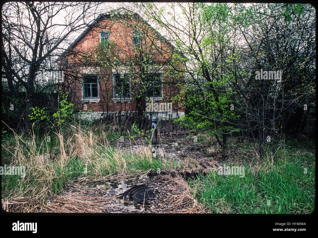 Contaminated village and Varovitchi evacuated after the Chernobyl ...