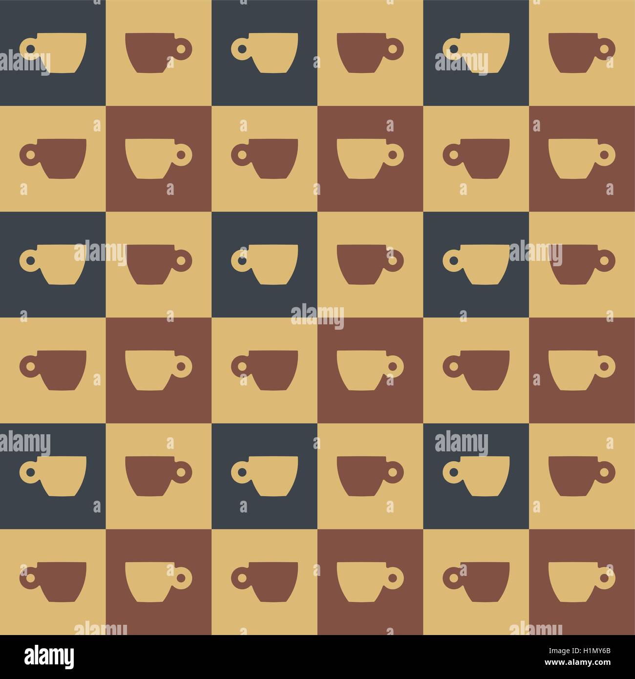 Espresso coffee cups seamless pattern Stock Vector Image & Art - Alamy