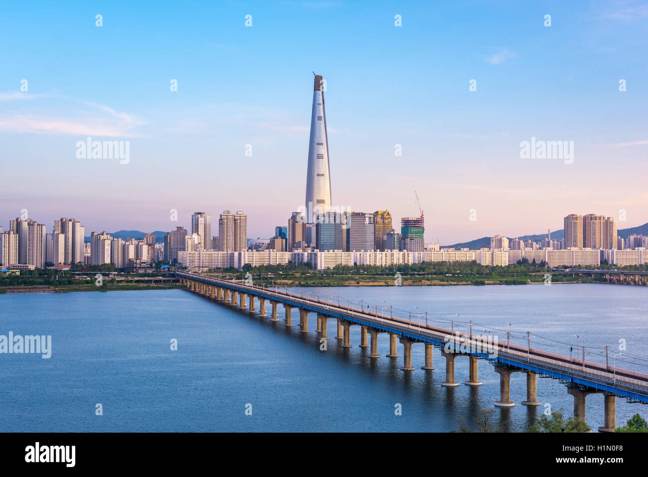 Seoul Subway and Seoul City Skyline, South korea Stock Photo - Alamy