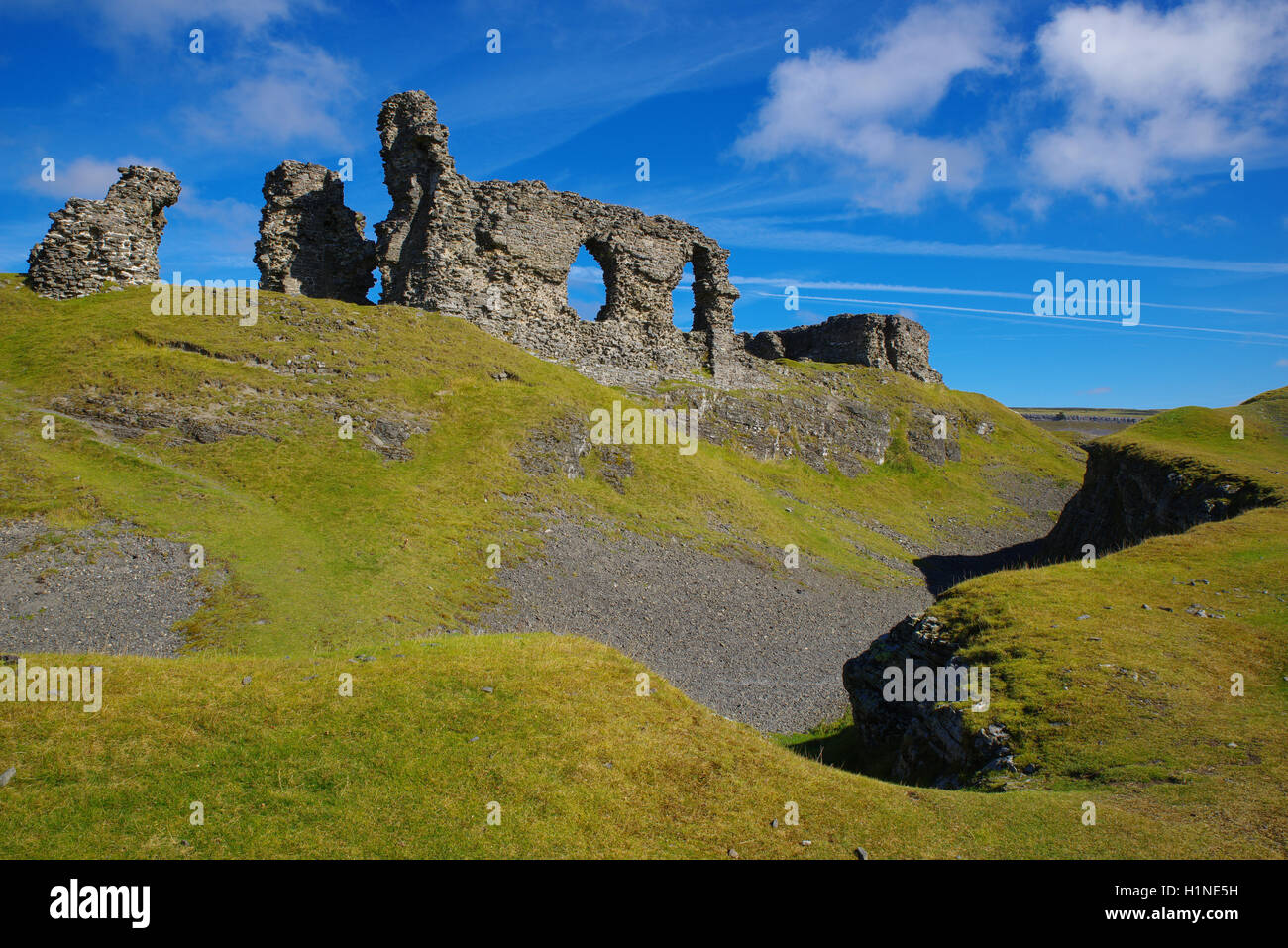 Castell Dinas Bran ruin, Llangollen, Wales Stock Photo - Alamy