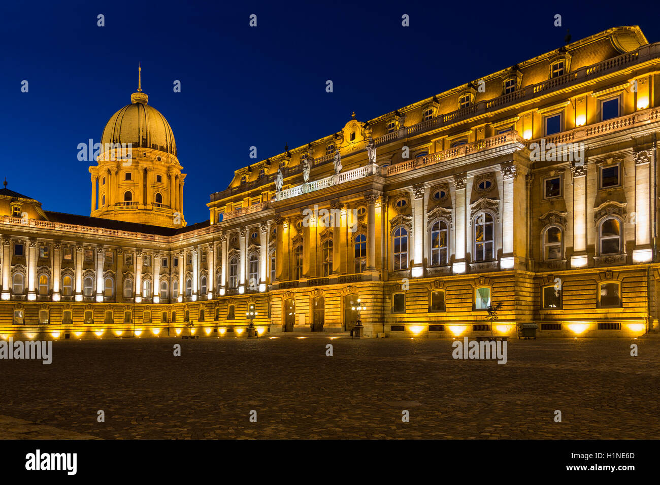 Buda Castle or the Royal Palace in the city of Budapest in Hungary ...