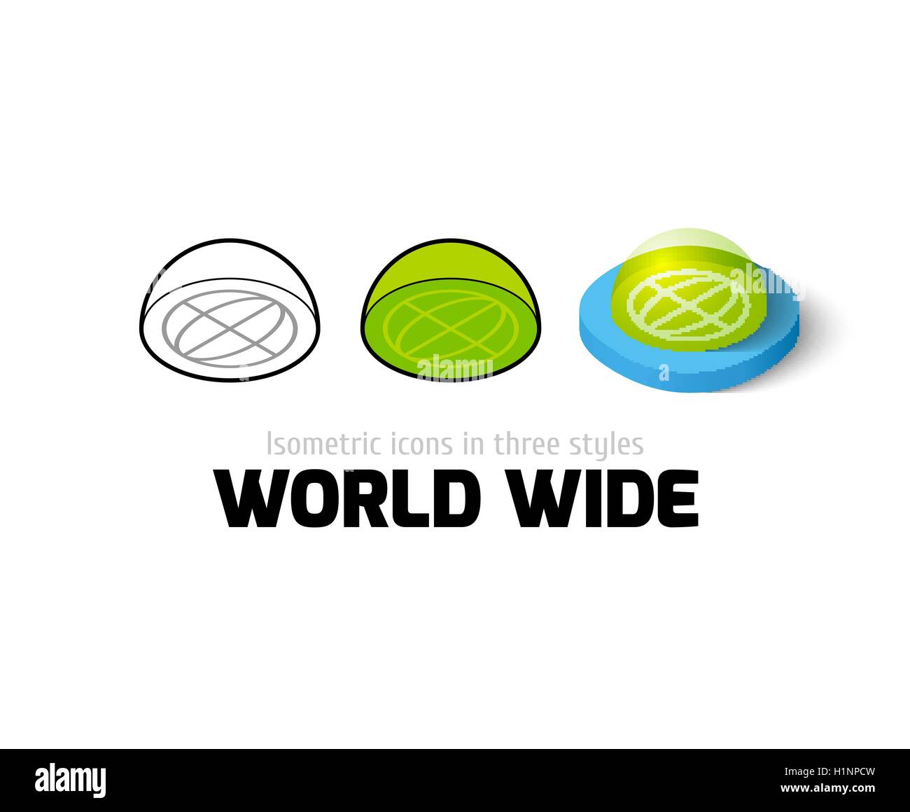 Globe icon in different Cut Out Stock Images & Pictures - Alamy