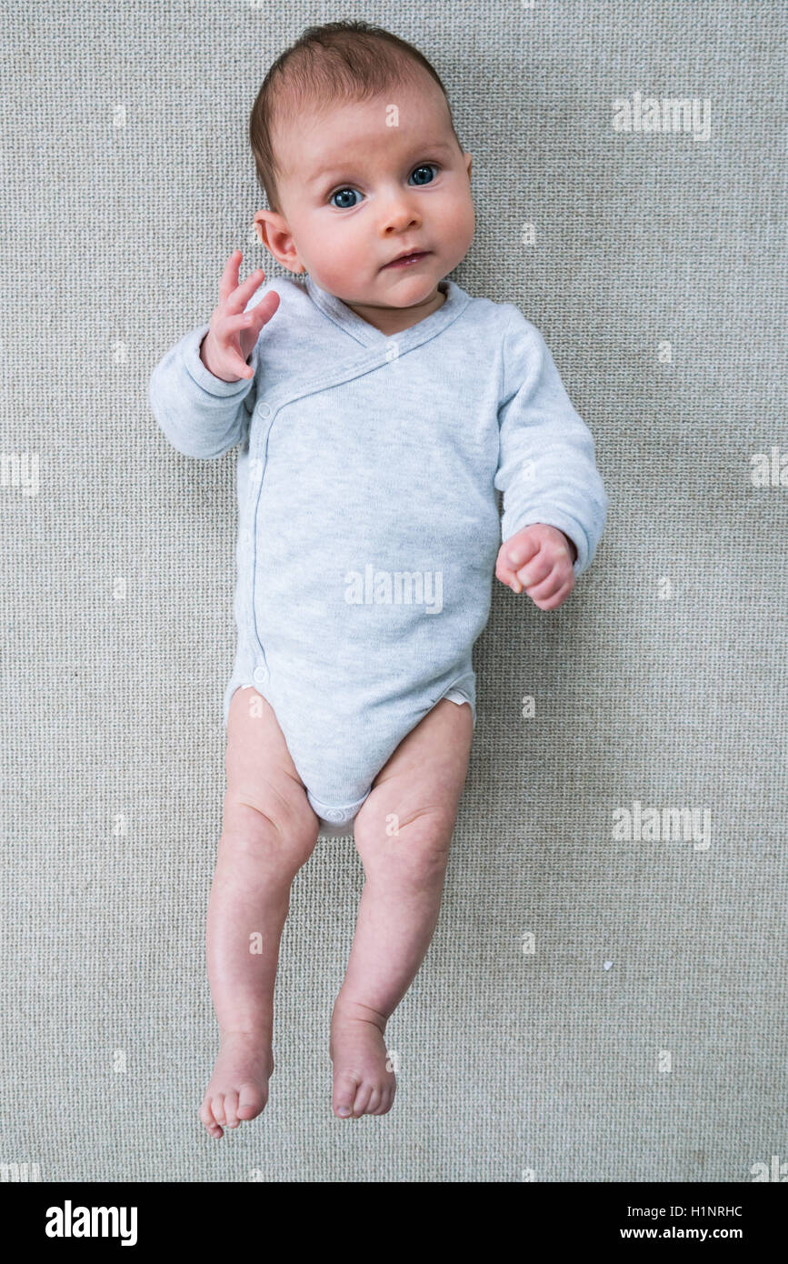 3 month old baby girl Stock Photo - Alamy
