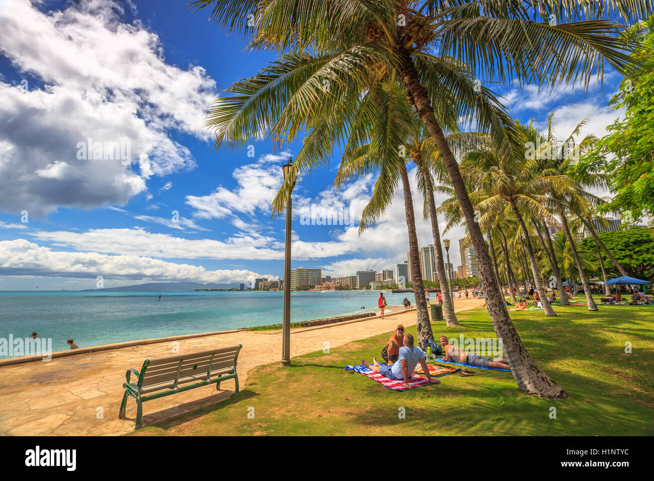Queens Beach seashore Stock Photo - Alamy