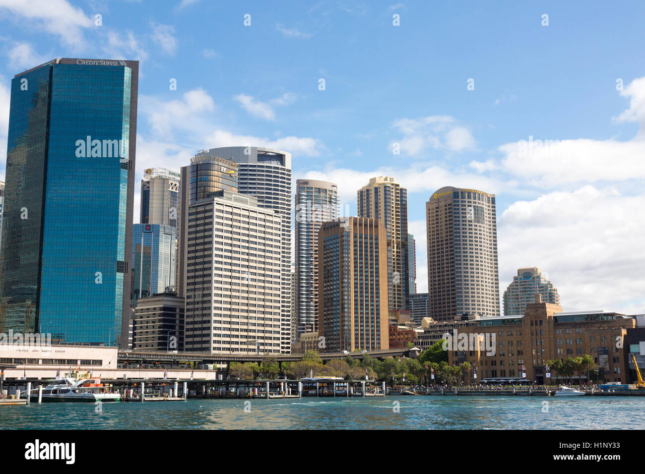 Sydney circular quay and city centre office buildings,Sydney,Australia ...