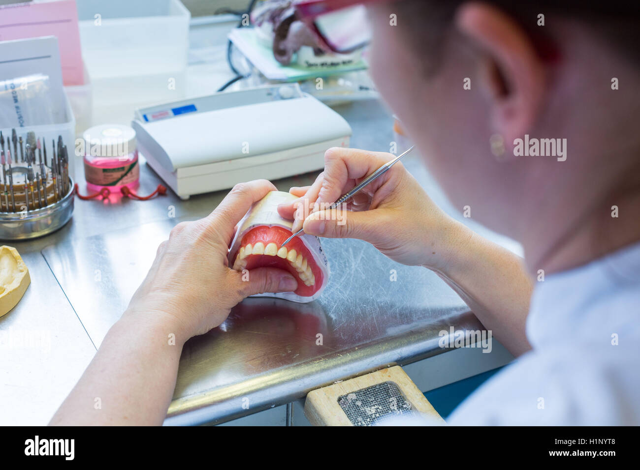 Fabrication of complete dentures Stock Photo - Alamy