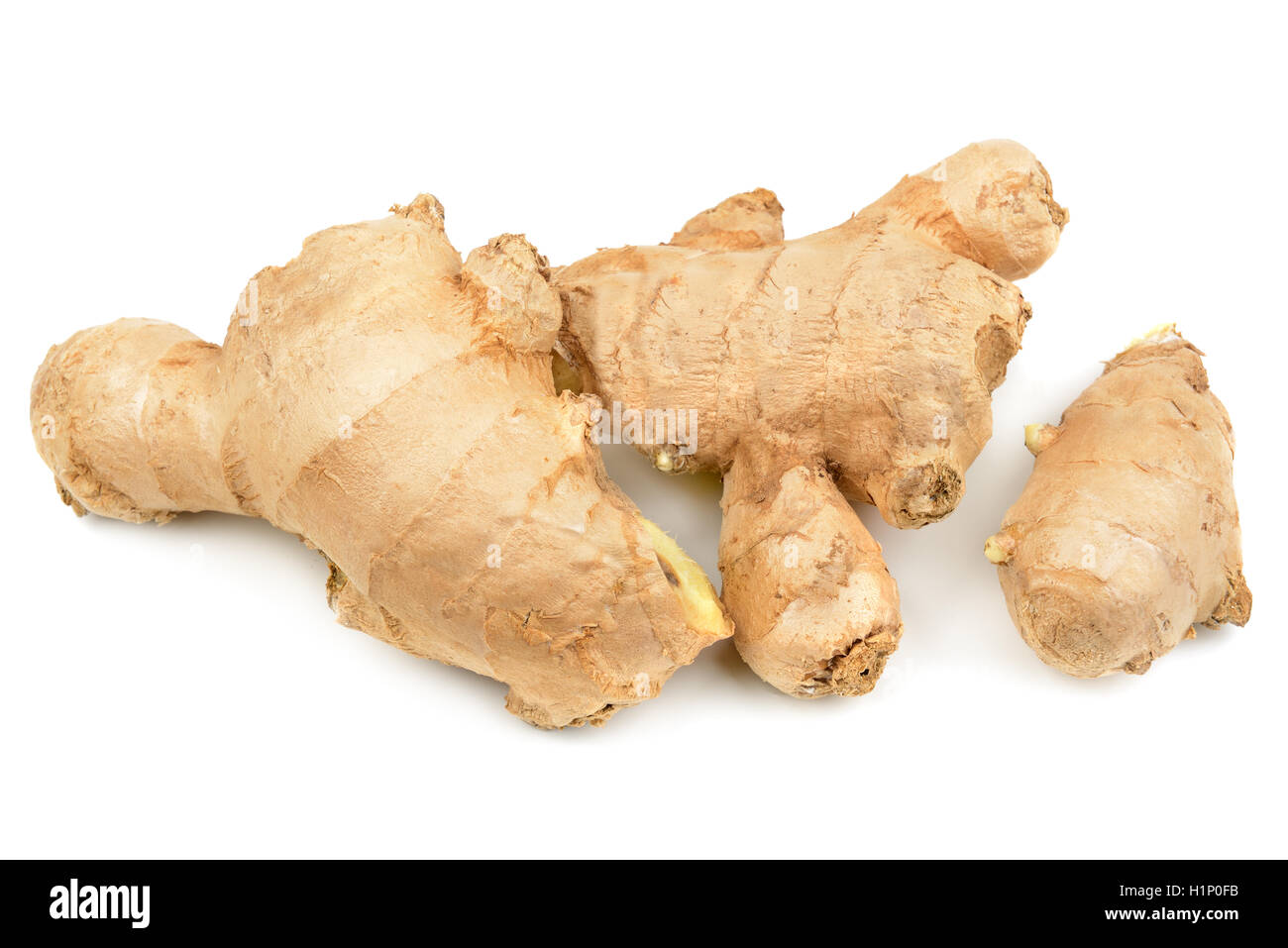 ginger root isolated on white background Stock Photo - Alamy