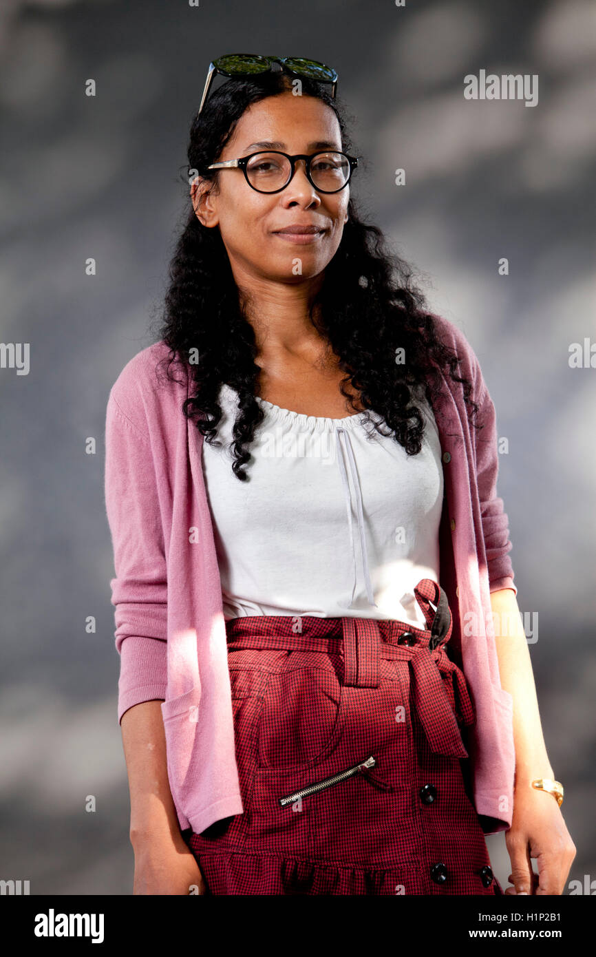 Bessora, the Belgian novelist and short story writer, at the Edinburgh ...